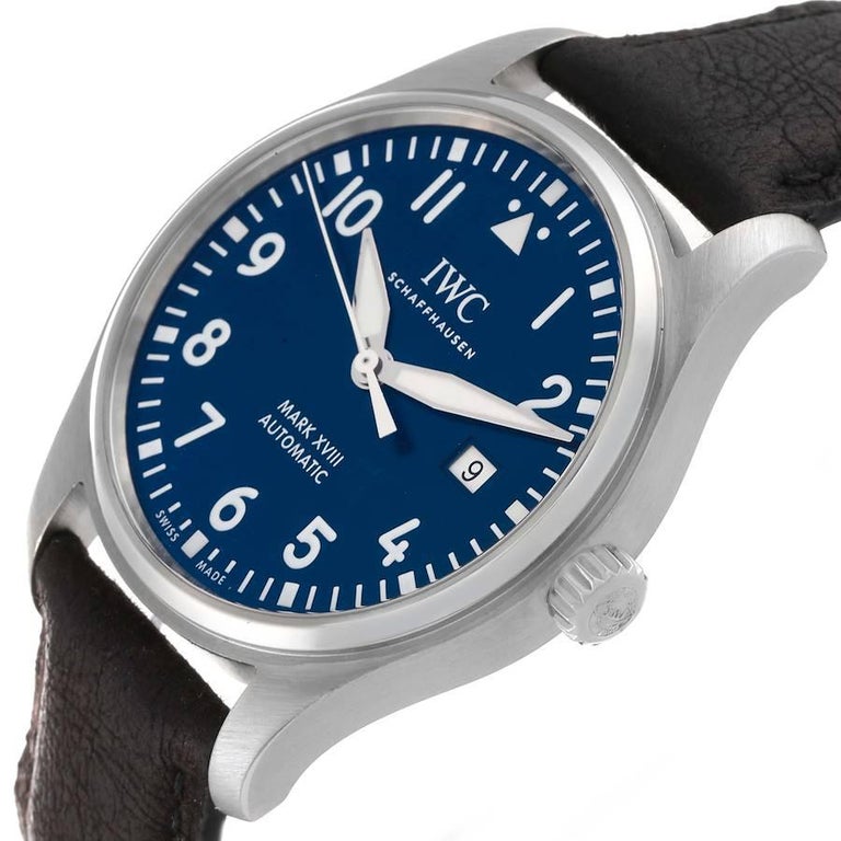 IWC Pilot Mark XVIII Le Petit Prince Blue Dial Mens Watch IW327004 For ...