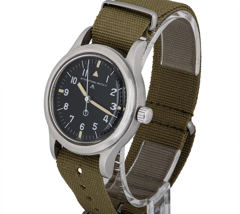 IWC Pilot RAF Mark XI Vintage Gents Stainless Steel Black Dial 6B/346 ...