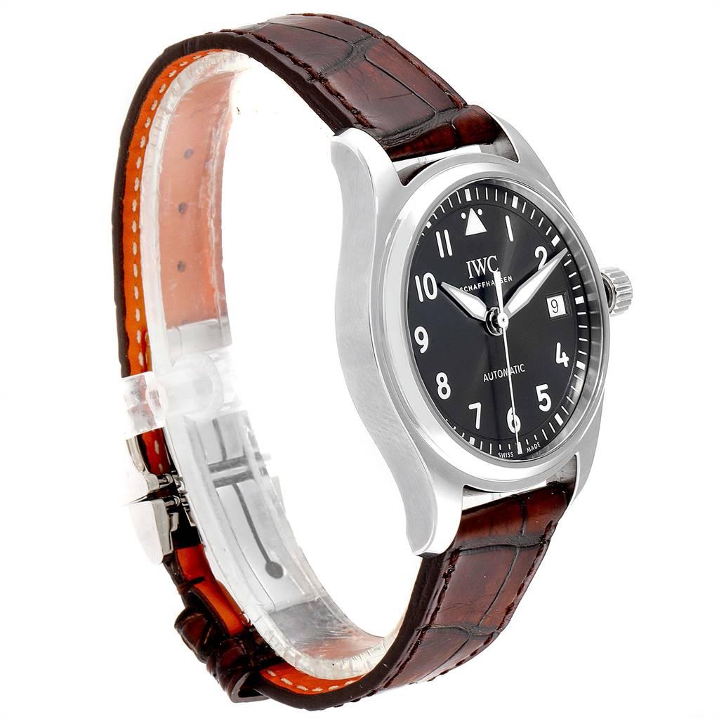 IWC Pilot Slate Dial Brown Strap Unisex Watch IW324001 Box Card For ...