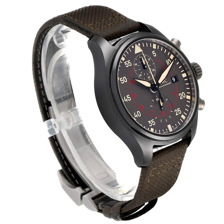 IWC Pilot Top Gun Miramar Ceramic Men's Watch IW389002 Box Papers For ...