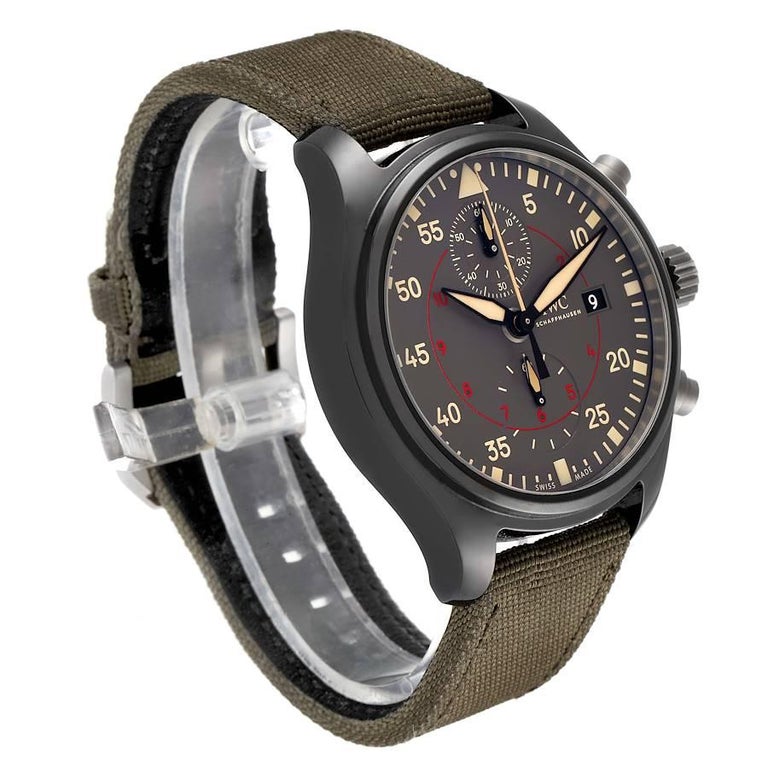 IWC Pilot Top Gun Miramar Grey Dial Ceramic Mens Watch IW389002 Box ...