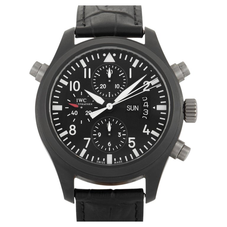 IWC Pilot's Double Chronograph Watch IW378601 For Sale at 1stDibs