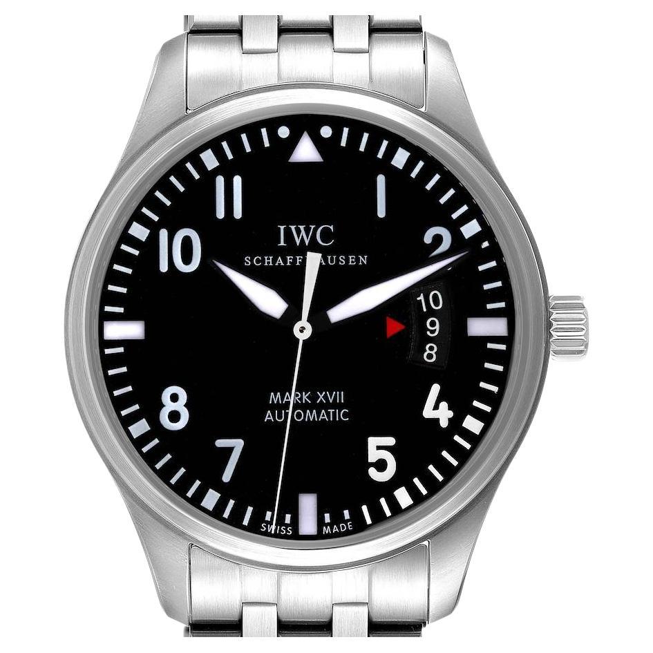 IWC Pilot Mark XVIII Black Dial Steel Mens Watch IW327001 For Sale at ...