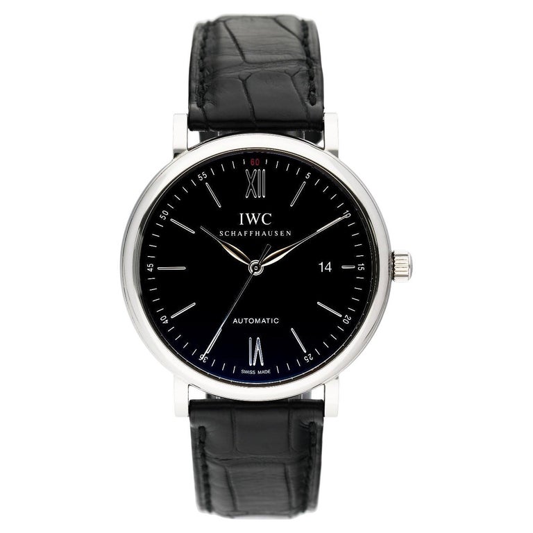 IWC Portofino IW356502 Stainless Steel Mens Watch Box Papers For Sale ...