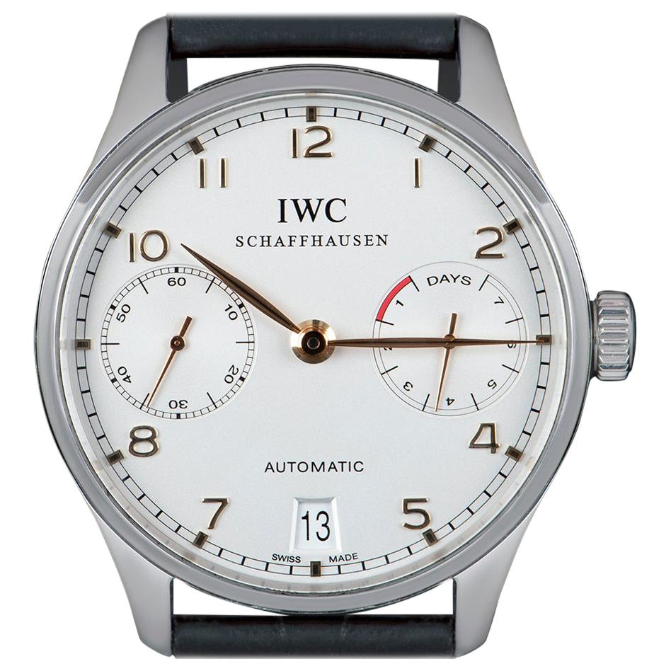 IWC Stainless Steel Portofino Moonphase Automatic Wristwatch Ref ...