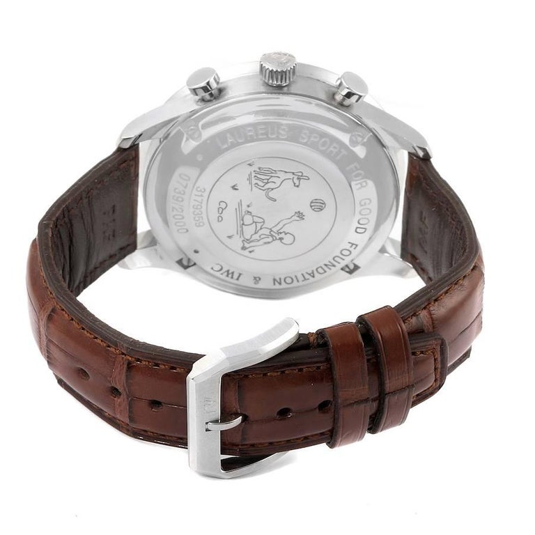 IWC Portuguese Chronograph Limited Edition Steel Mens Watch IW371432 ...
