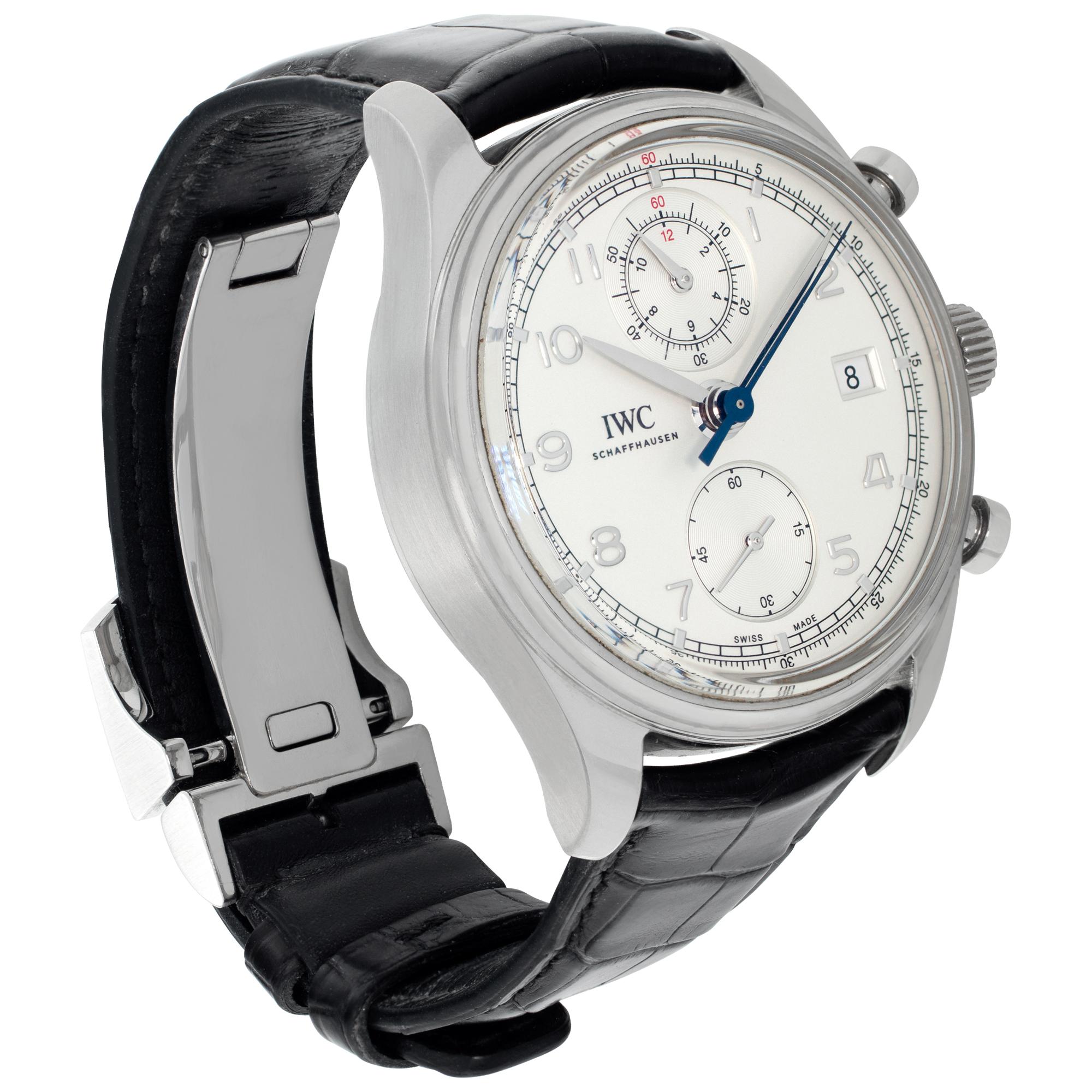 IWC Portuguese IW390403 in Stainless Steel w/ a Silver dial 42mm ...