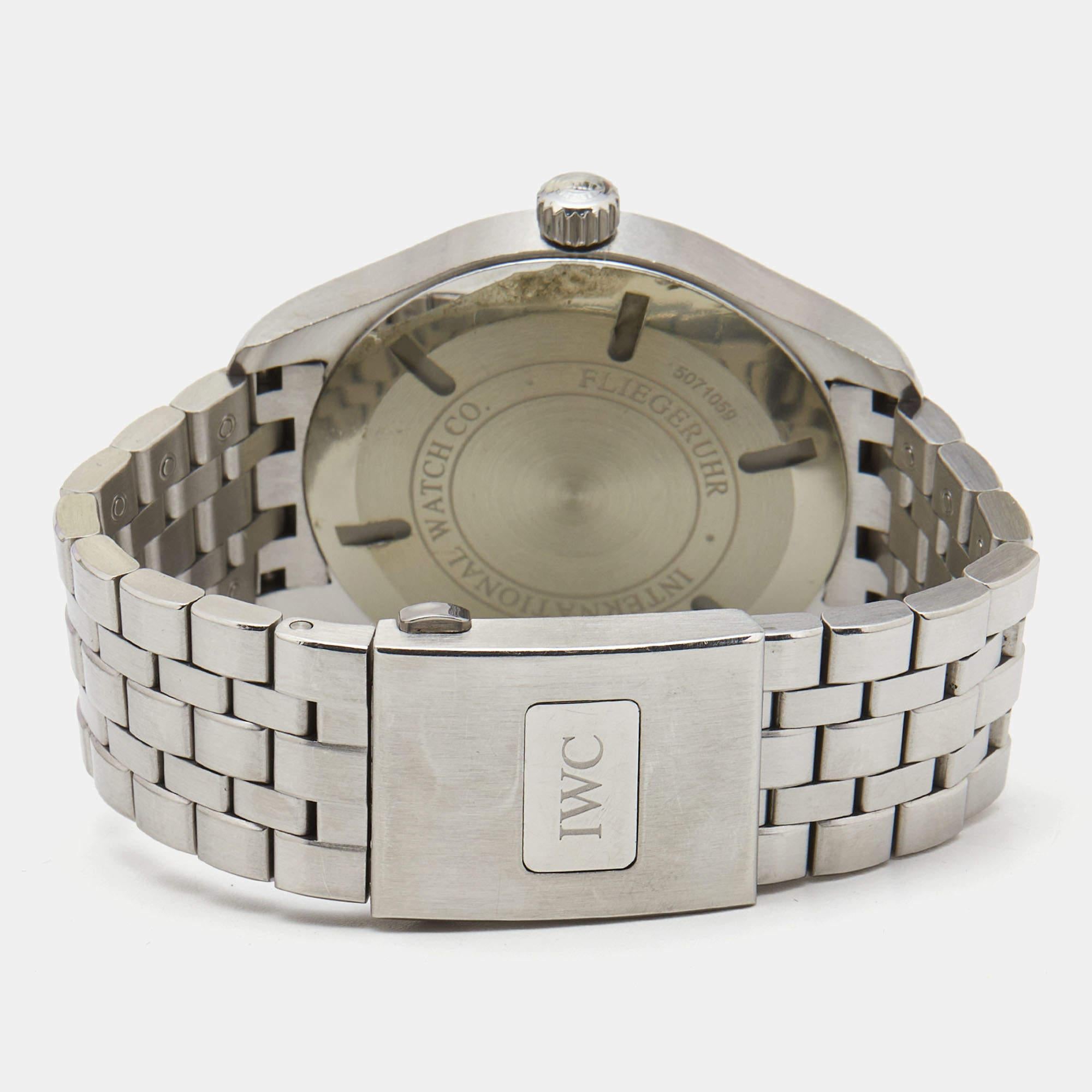 IWC Schaffhausen Stainless Steel Pilot's Watch Mark XVII Men's ...