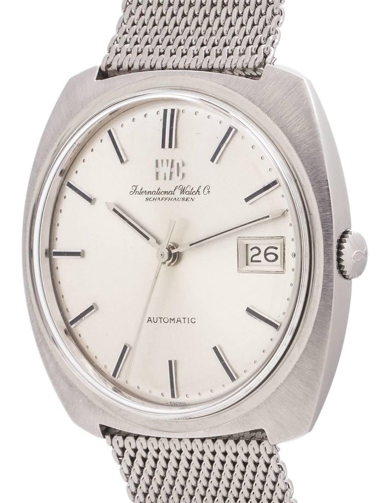 IWC Shaufhaussen Automatic, circa 1970s with Signed Bracelet at 1stDibs