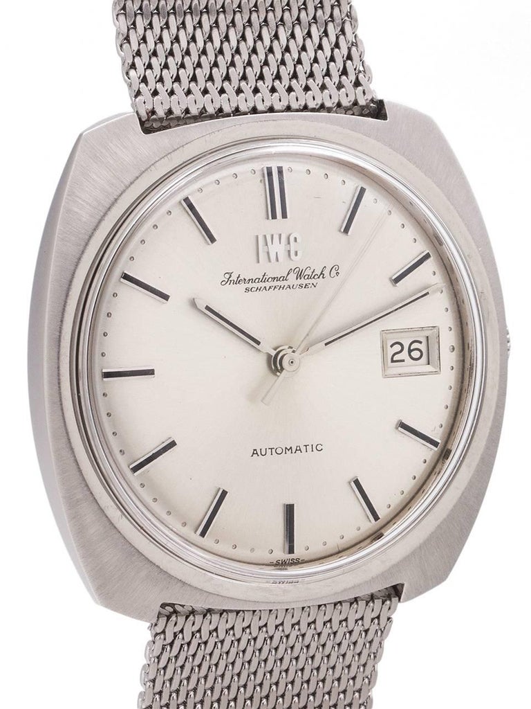IWC Shaufhaussen Automatic, circa 1970s with Signed Bracelet at 1stDibs