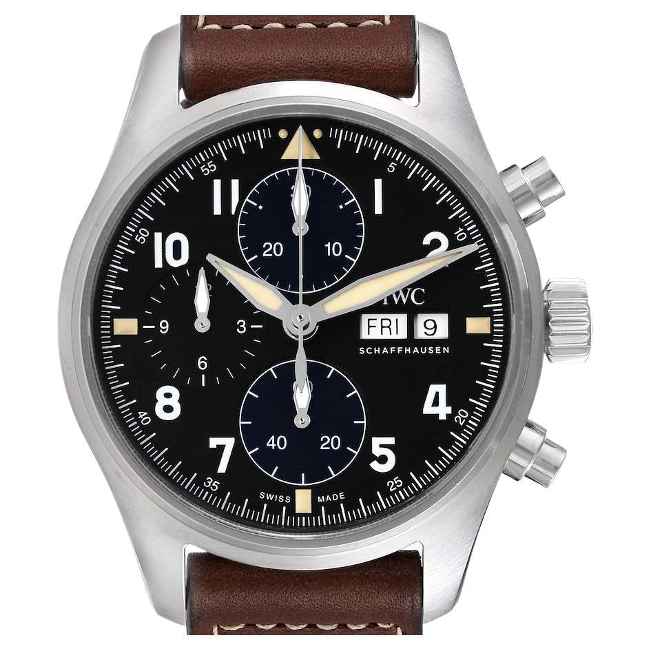 IWC Spitfire Pilot Mark XV Steel Men's Watch IW325505 For Sale at 1stDibs