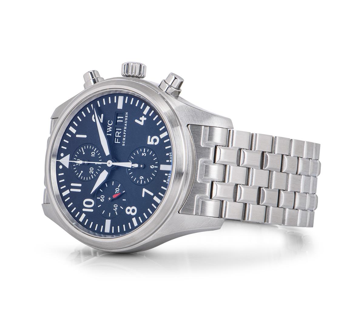 IWC Stainless Steel Pilot's Watch Chronograph IW371704 at 1stDibs | iwc ...