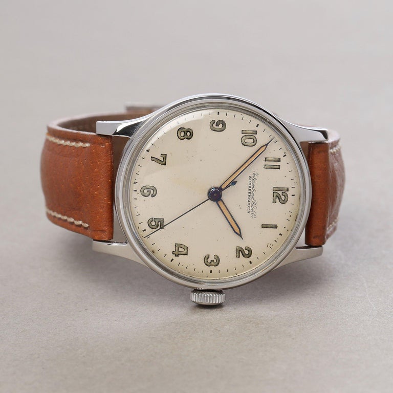 IWC Vintage C.89 Men's Stainless Steel Watch at 1stDibs
