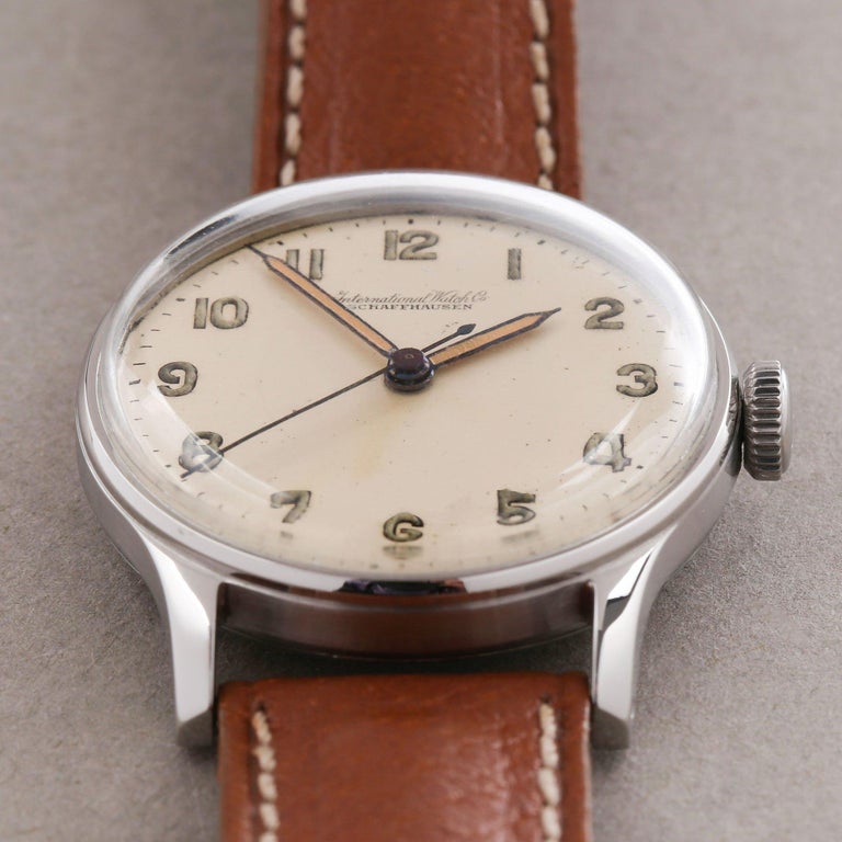 IWC Vintage C.89 Men's Stainless Steel Watch at 1stDibs