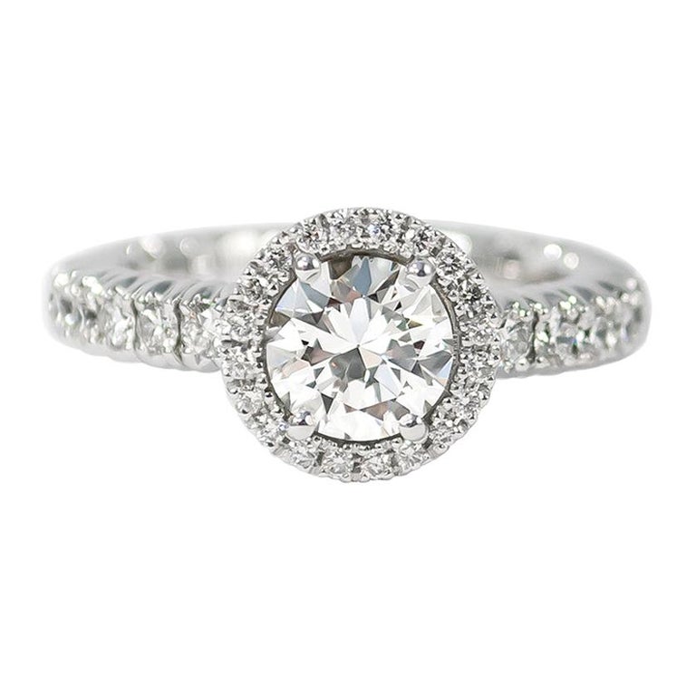 J. Birnbach 18 Karat Gold 1.01 Carat Brilliant Round Diamond Expandable ...