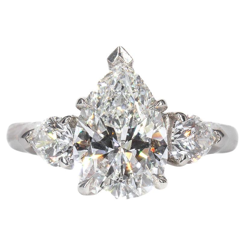 J. Birnbach GIA Certified K VS2 7.00 Carat Asscher Cut Diamond Three ...