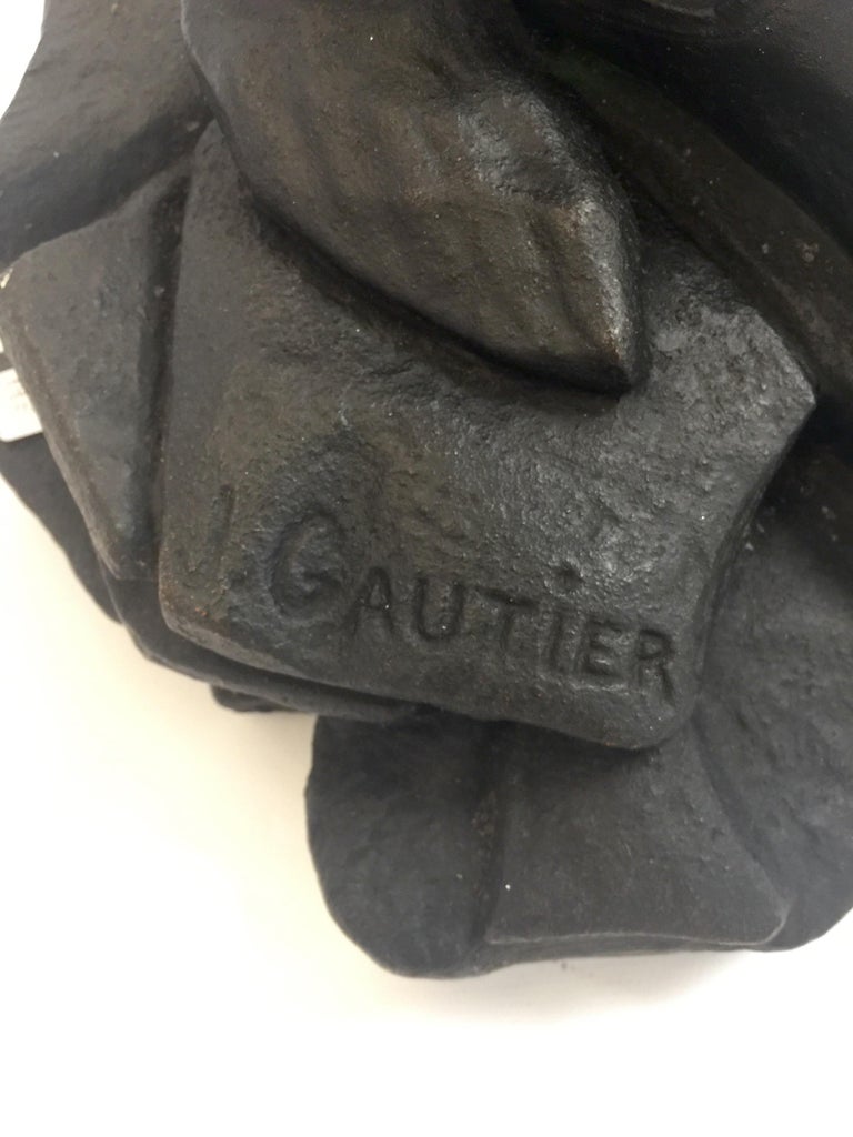 J. Gautier Dark Bronze Sculpteur "the Evil", France, 1930 For Sale at ...