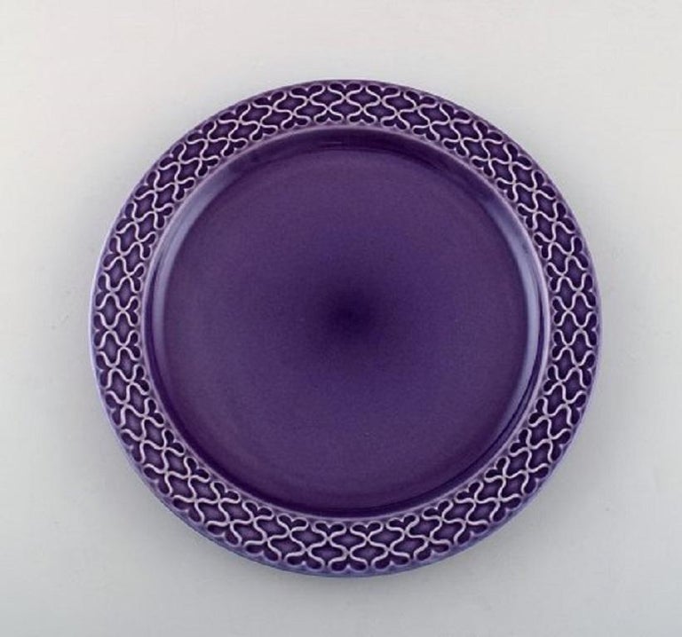 J. H. Quistgaard for Bing and Grondahl. Four Purple "Cordial Palet ...