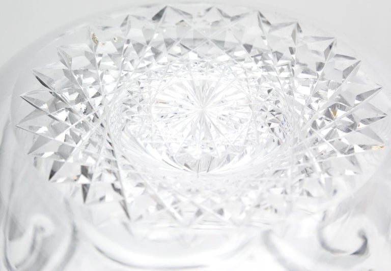 J. Hoare Hand Blown "Rock Crystal" ABP Biscuit Barrel with Tiffany ...