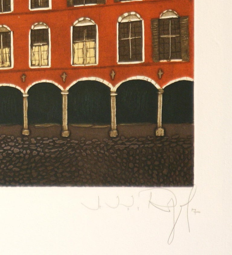 J. J. Regal - La Hage, Pyrenees , France original etching by J.J. Regal ...