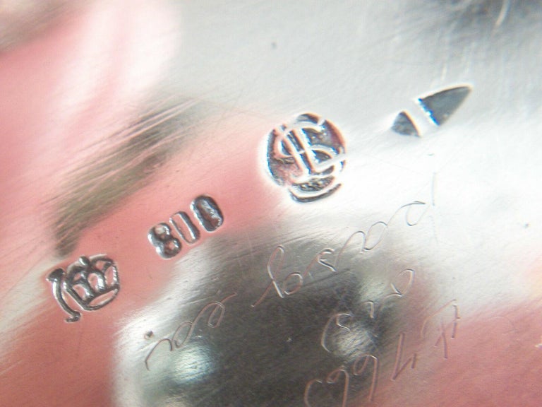 J. L. Schlingloff, German Silver Basket with Glass Liner, Early 20th ...