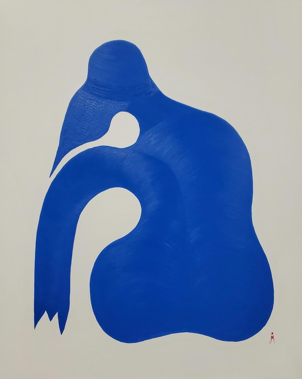 J. Oscar Molina - Stages of Love: Her on Cerulean Blue over White For ...