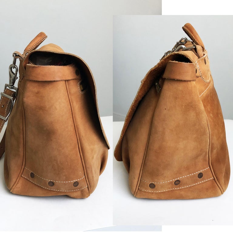 J. Peterman Co Leather Mailbag Postman's Bag XL Messenger at 1stDibs ...