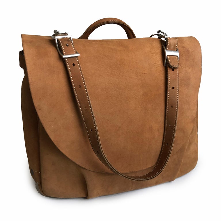 J. Peterman Co Leather Mailbag Postman's Bag XL Messenger at 1stDibs ...
