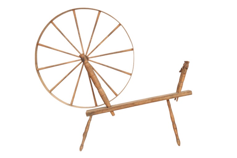 J Platt Great Wheel Spinning Wheel For Sale at 1stDibs