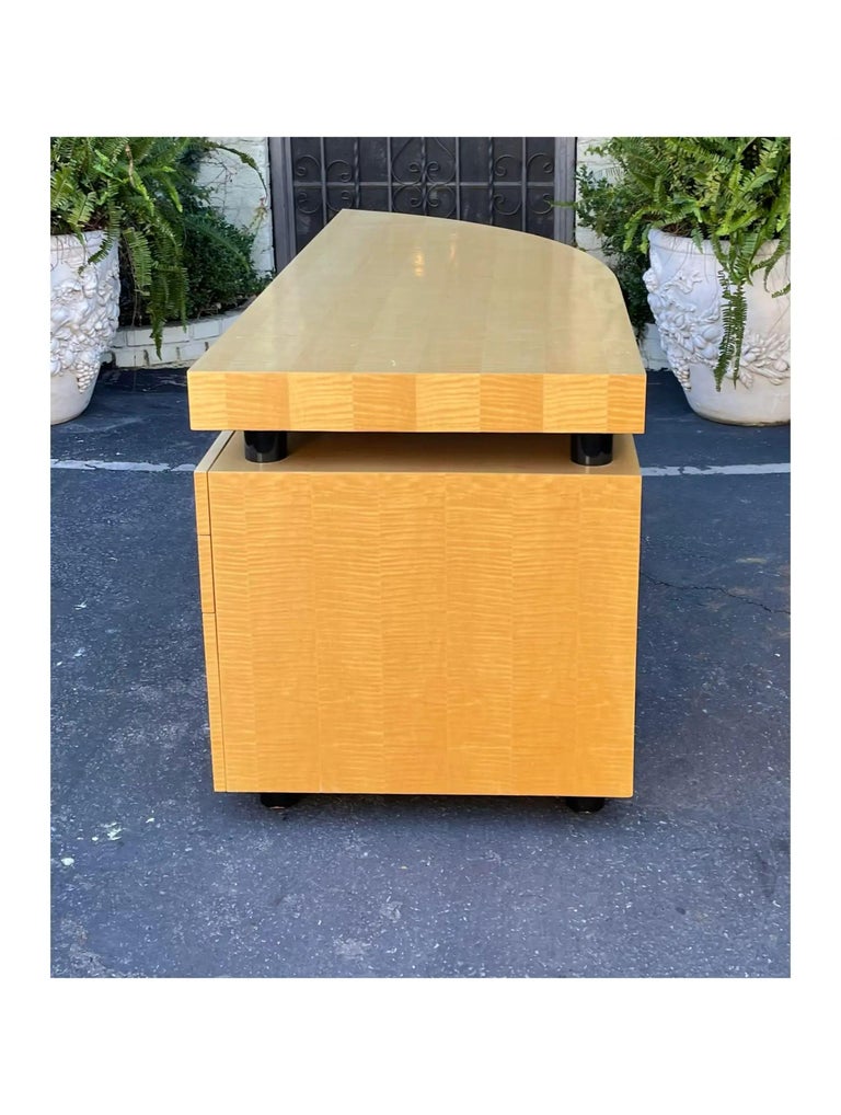 J. Robert Scott Art Deco Style Modern Writing Table Desk, 1980s For ...