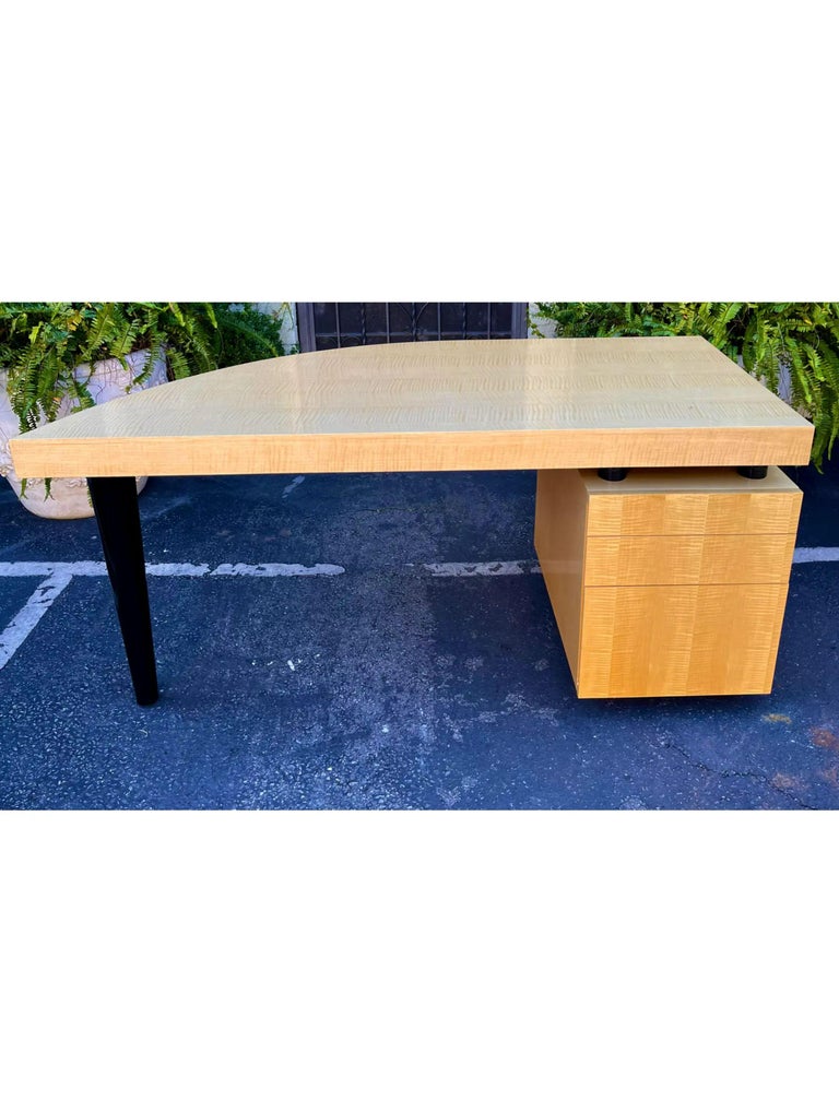 J. Robert Scott Art Deco Style Modern Writing Table Desk, 1980s For ...