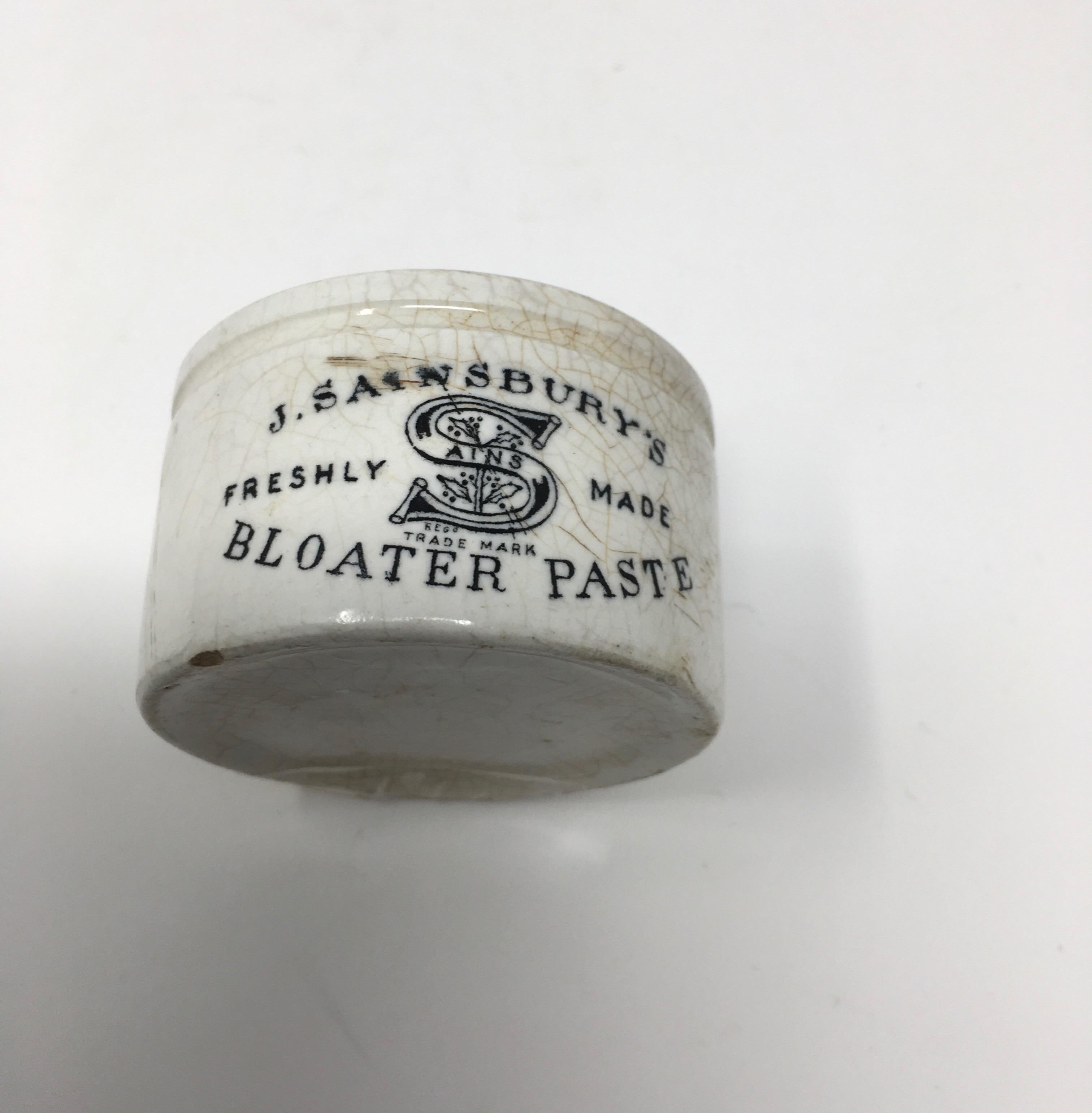 J. Sainsbury's Freshly Made Bloater Paste Pot at 1stDibs | sainsbury's ...
