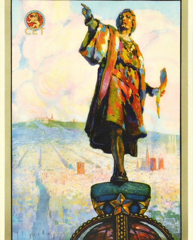 J. Segrelles - Original Vintage Travel Poster Visitad Barcelona Unique ...