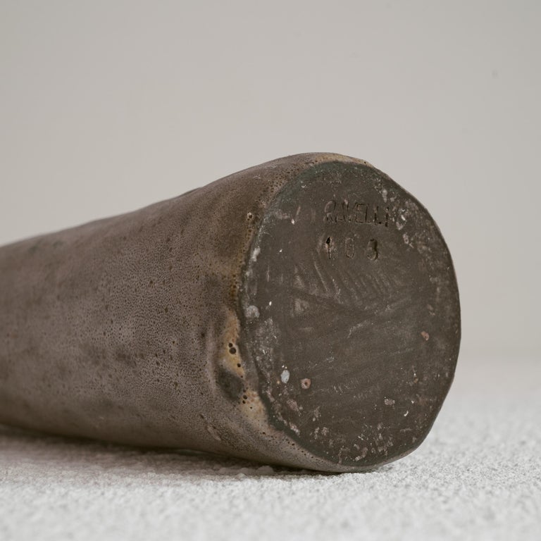 Jaap Ravelli Mid Century Studio Pottery Pitcher Vase For Sale at 1stDibs