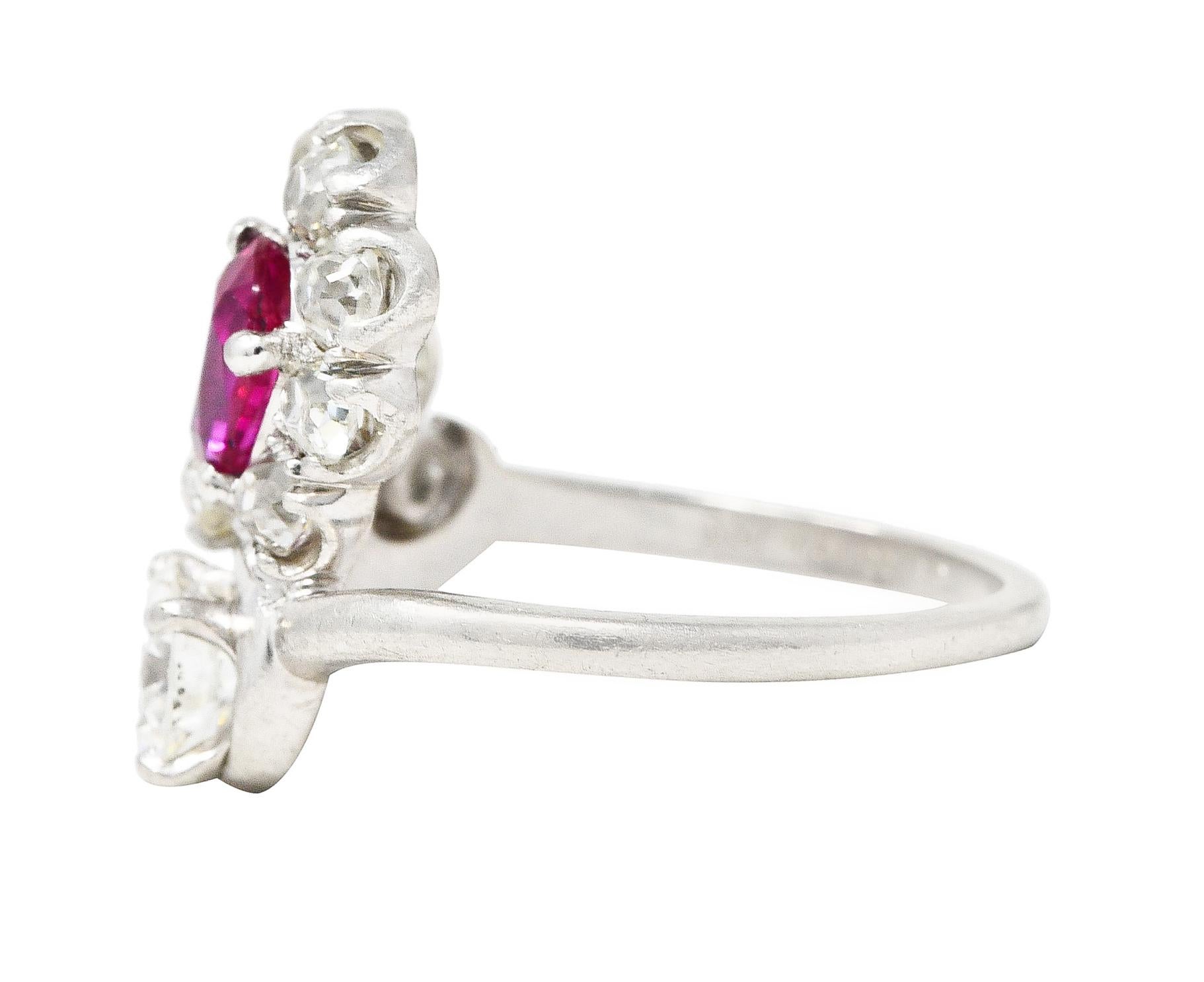 Jabel 1940's 3.36 Carats No Heat Burma Burmese Ruby Old Mine Diamond ...