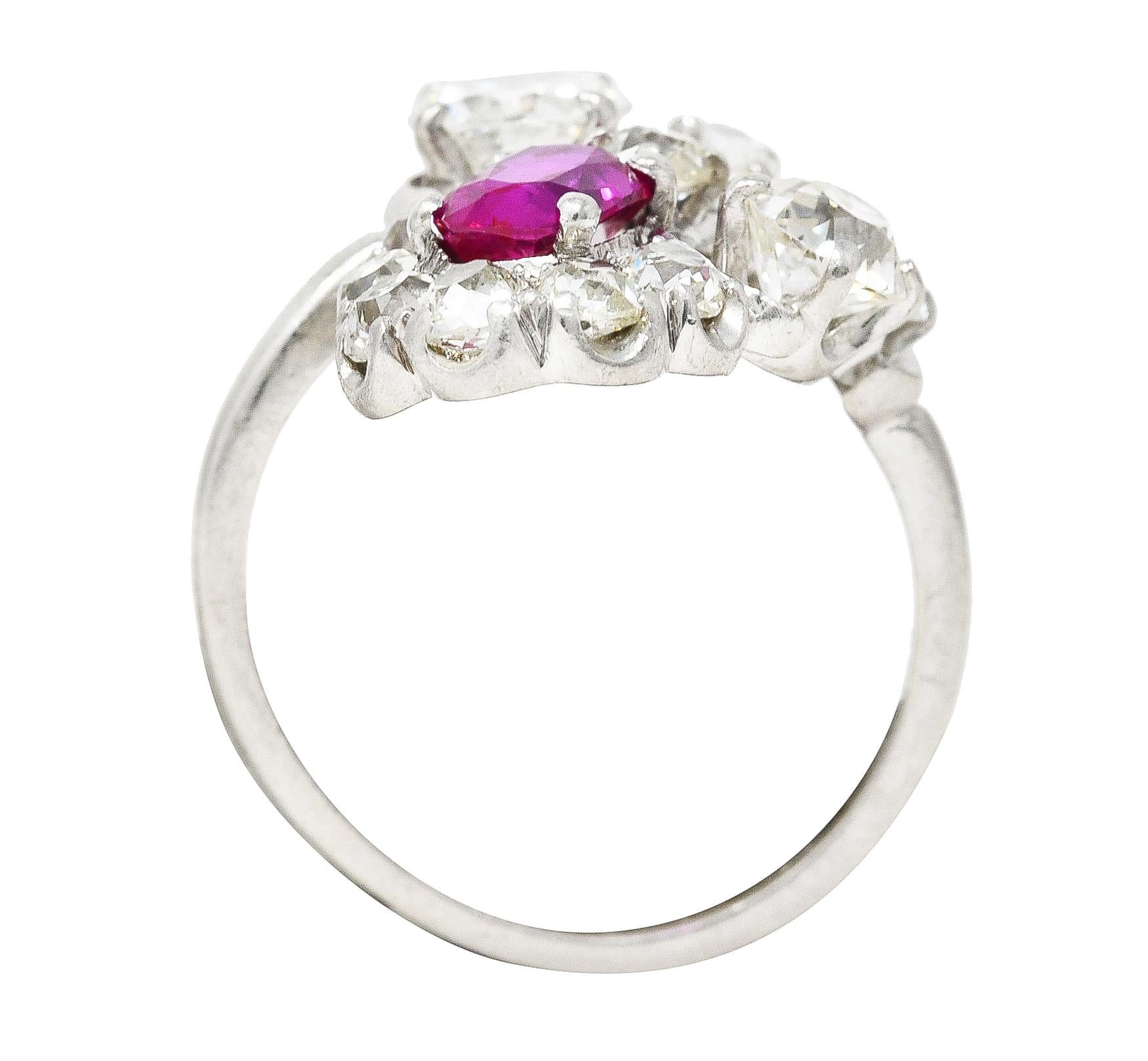 Jabel 1940's 3.36 Carats No Heat Burma Burmese Ruby Old Mine Diamond ...