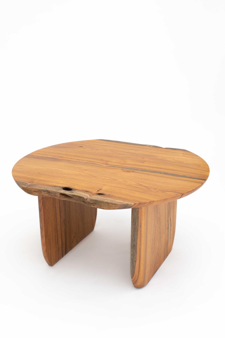 Organic Modern Coffee Table in Jabin Tropical Solid Wood For Sale at ...