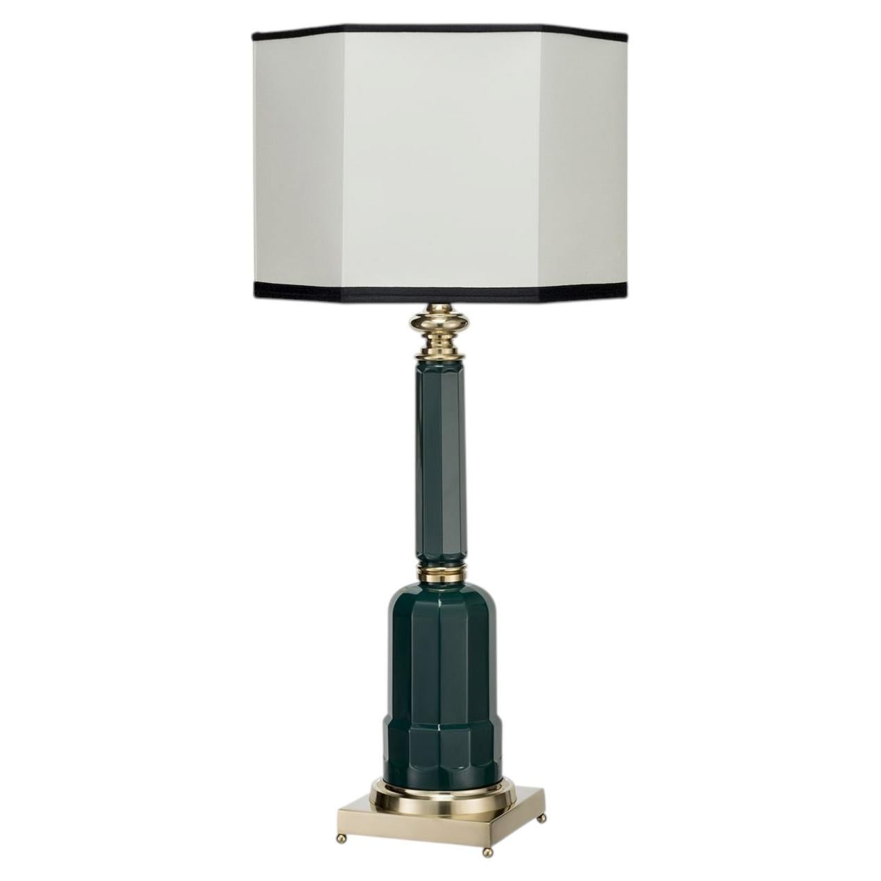 Jacaranda Petrol Green Table Lamp For Sale at 1stDibs
