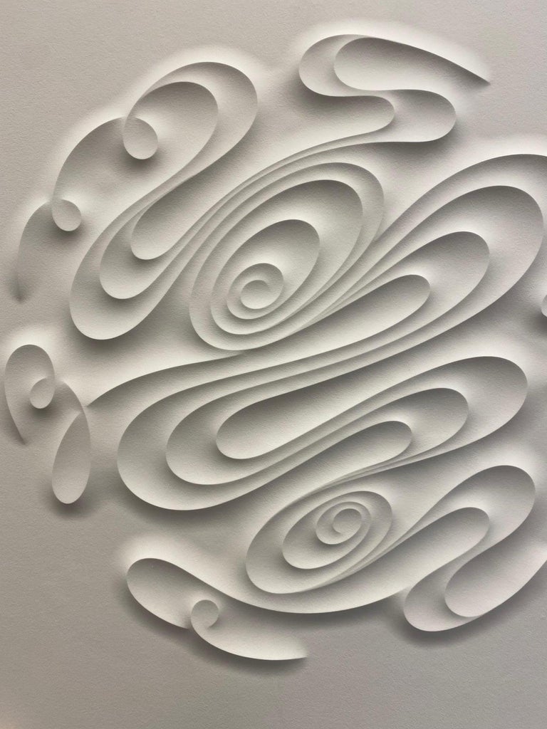 Jacinto Moros - FESEX - embossed paper work, minimalist curvilinear ...