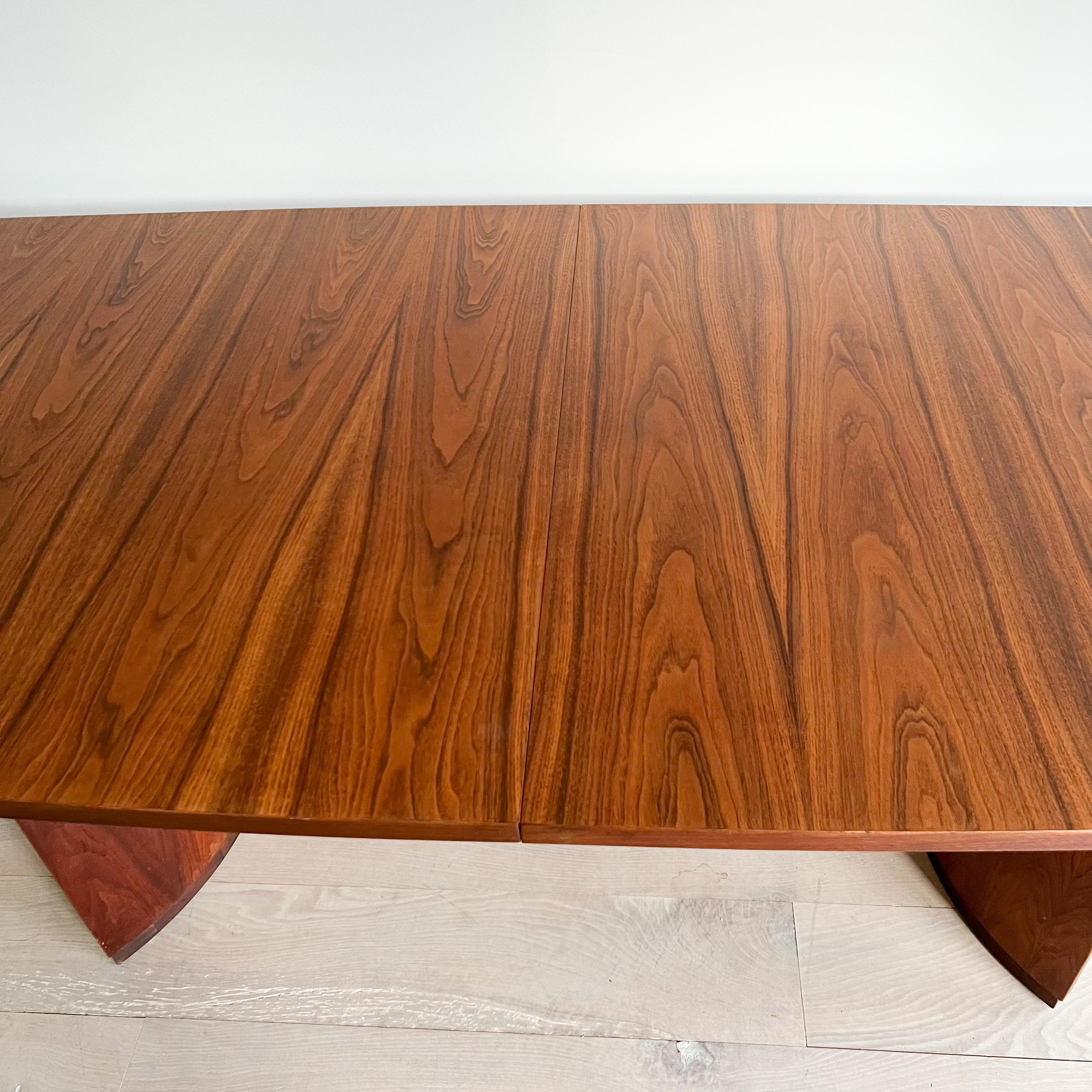 Jack Cartwright for Founders Walnut Dining Table w/ 2 Leaves at 1stDibs