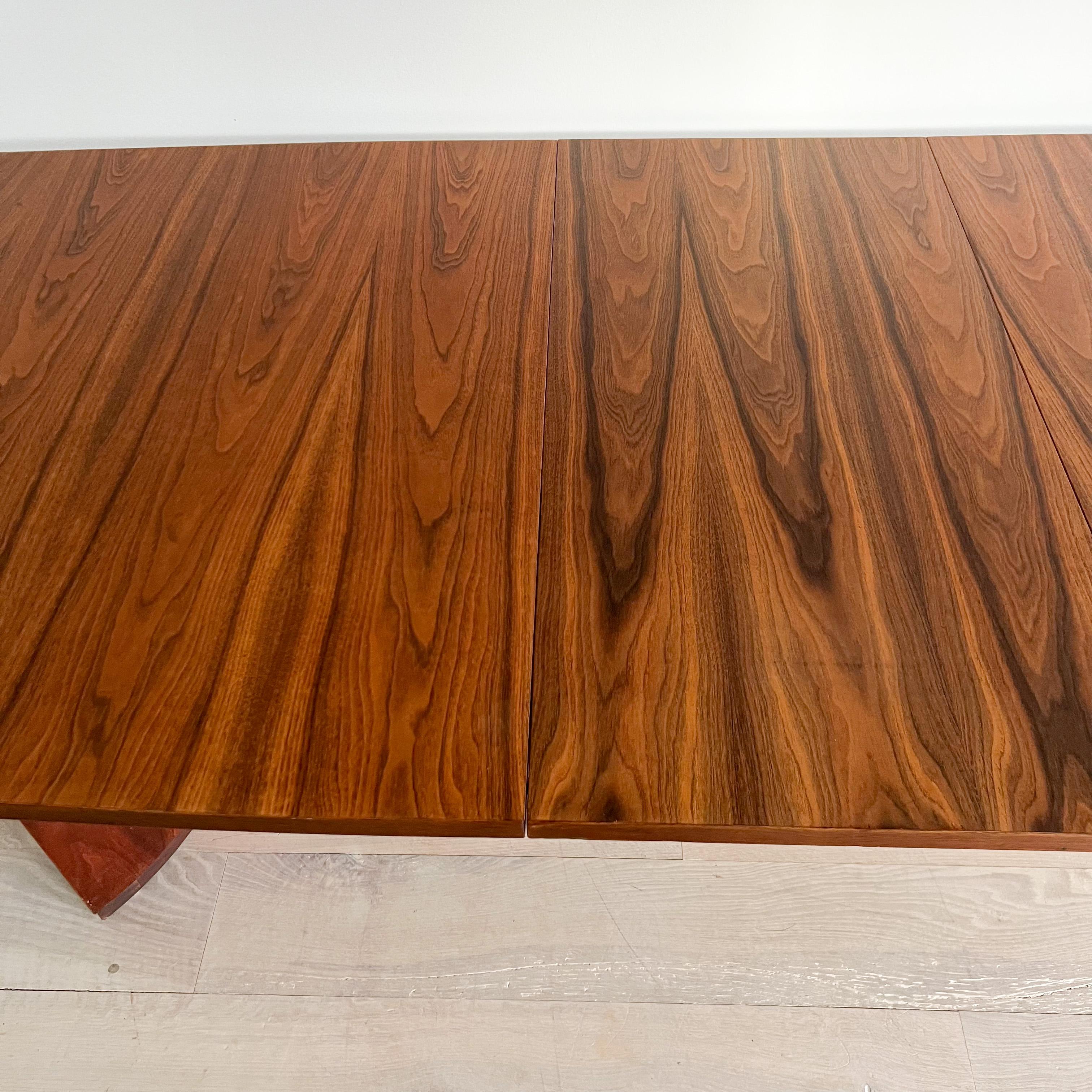 Jack Cartwright for Founders Walnut Dining Table w/ 2 Leaves at 1stDibs