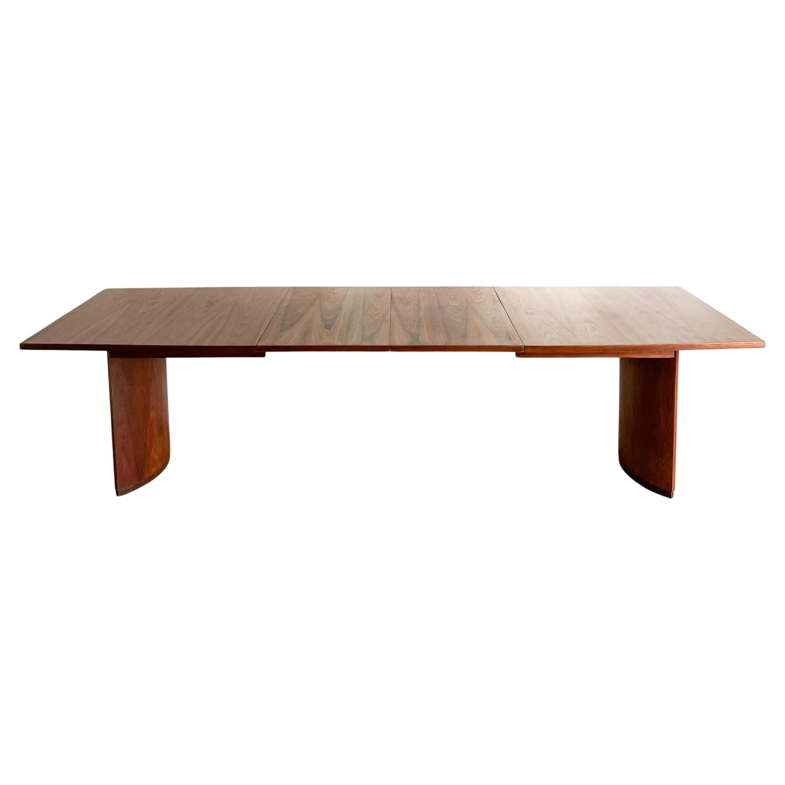 Jack Cartwright for Founders Walnut Dining Table w/ 2 Leaves at 1stDibs