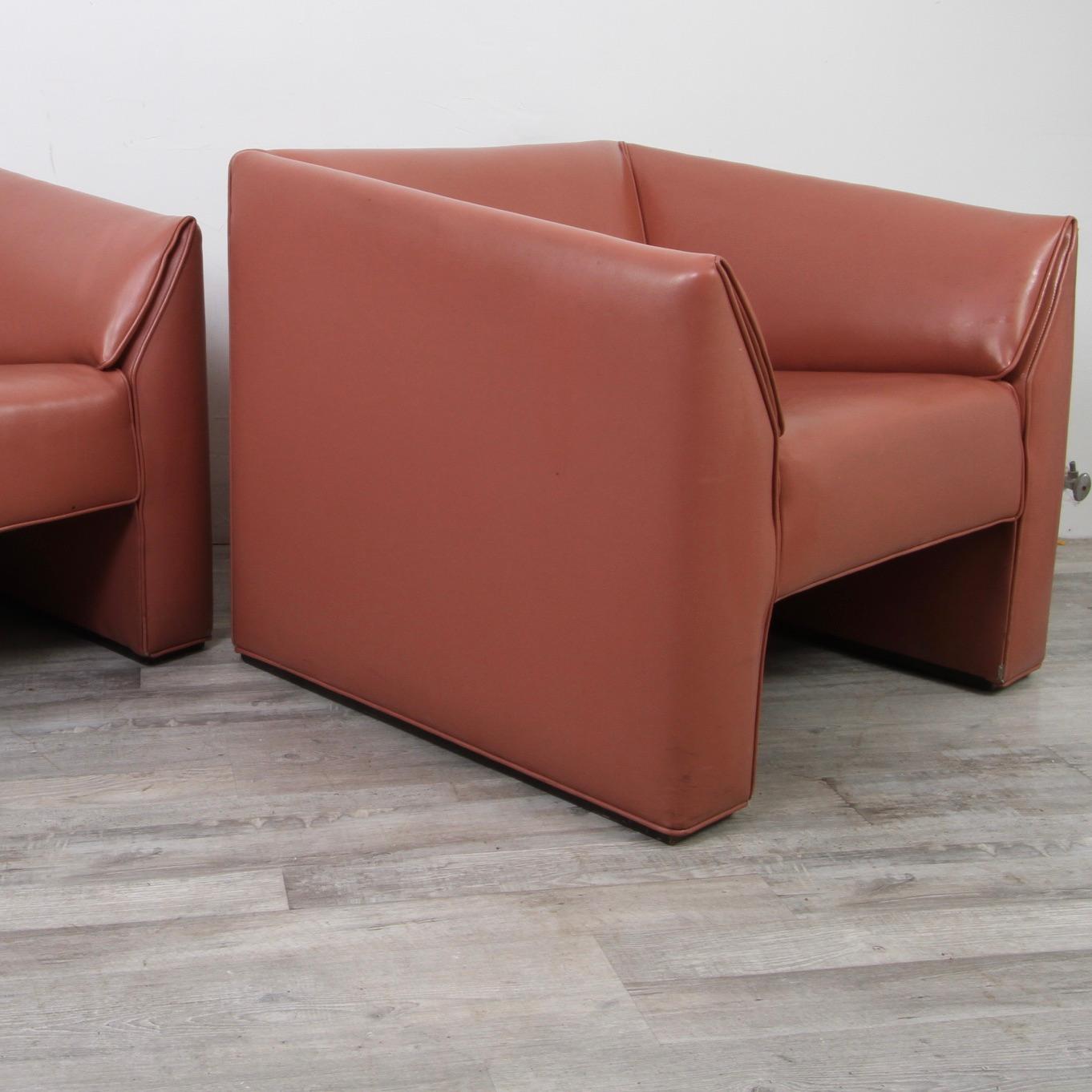 Jack Cartwright Leather Club Chairs For Sale at 1stDibs