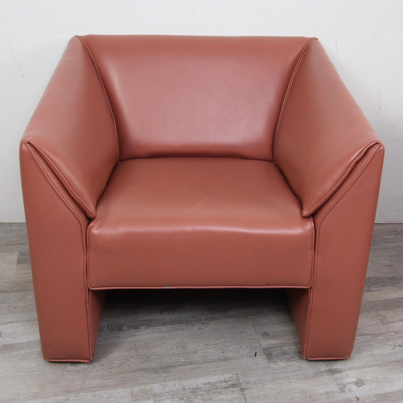 Jack Cartwright Leather Club Chairs For Sale at 1stDibs
