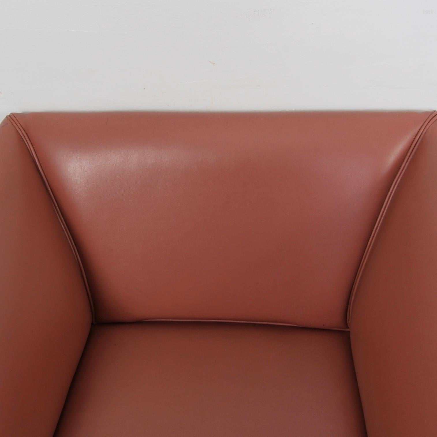 Jack Cartwright Leather Club Chairs For Sale at 1stDibs