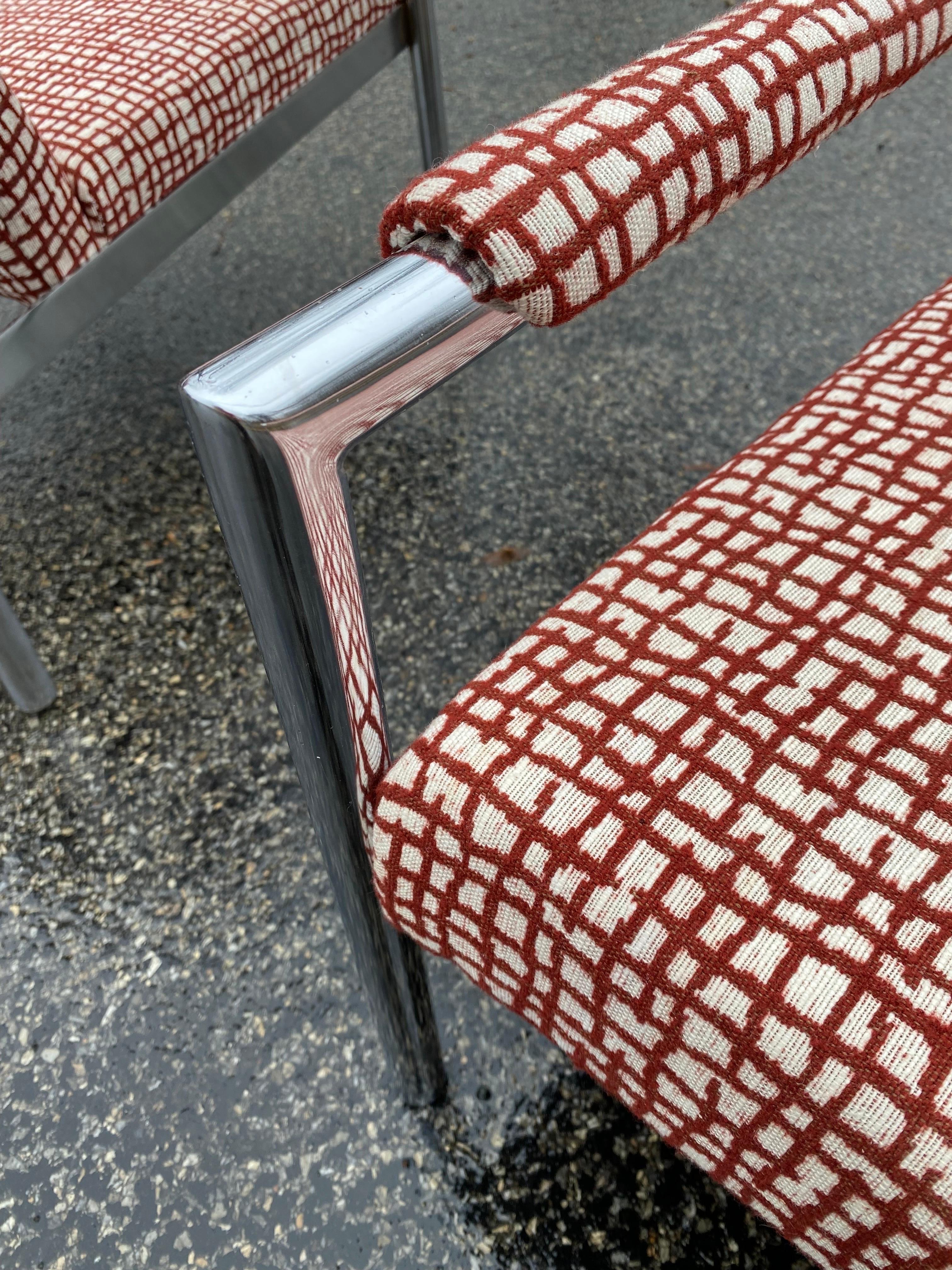 Jack Cartwright Pair Sleek Low Lounge Chairs For Sale at 1stDibs