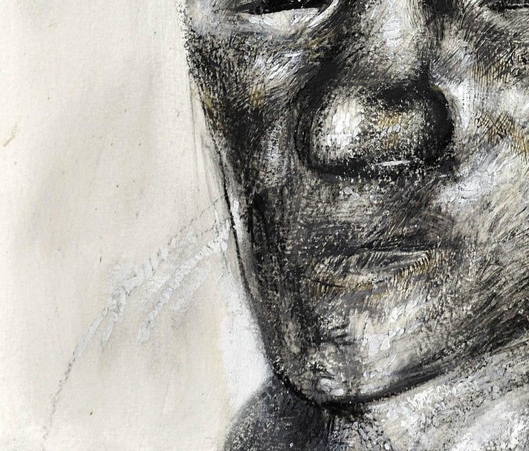 Jack Crabtree - Welsh Miner.1970s Social Realist Work.Original Mixed ...