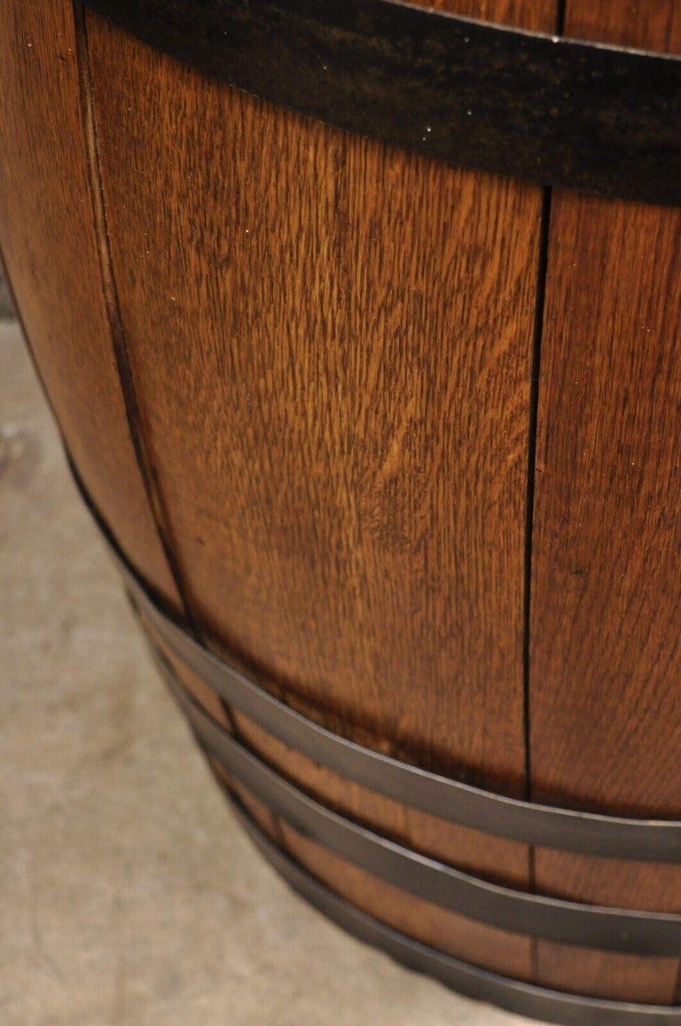 Jack Daniels Whiskey Barrel Engraved Oak Wood Metal Bands For Sale at ...