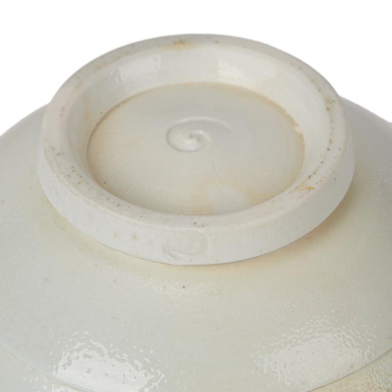 Jack Doherty Studio Pottery Porcelain Ribbed Bowl at 1stDibs