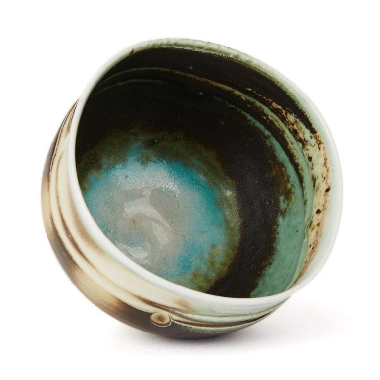 Jack Doherty Studio Pottery Porcelain Square Ribbed Bowl at 1stDibs